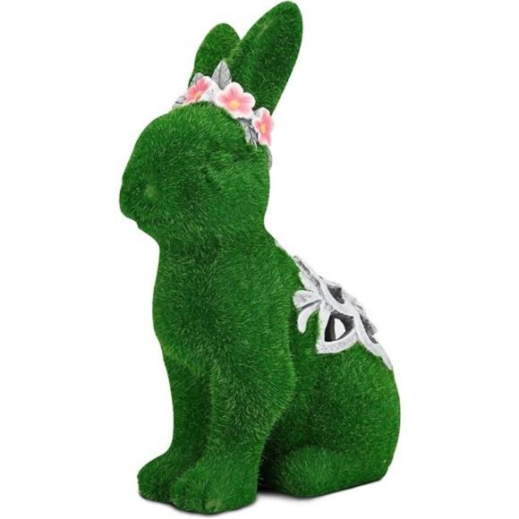 Accents | Rabbit Figurine Garden Decor Garden Outdoor Rabbits Statues ...